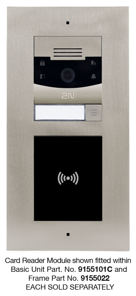 2N IP Verso Door Intercom - Smart Card 13.56Mhz RFID & NFC Reader 9155040