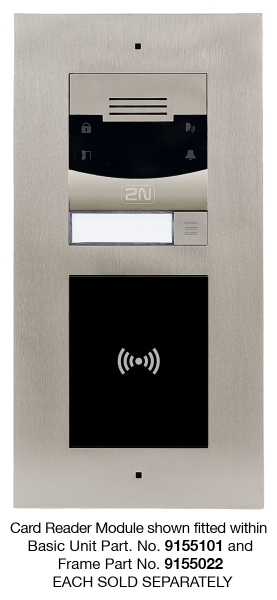 2N IP Verso Door Intercom - Smart Card 13.56Mhz RFID & NFC Reader 9155040