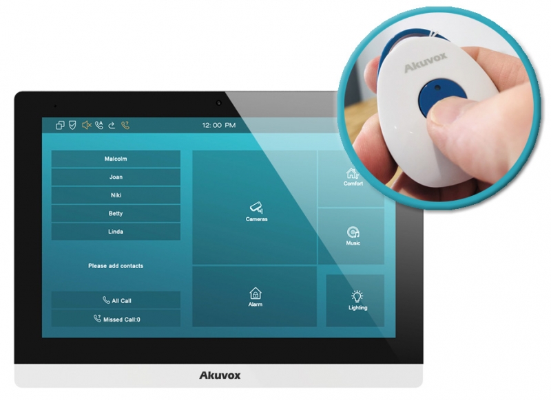 Akuvox 10" IP Indoor Touchscreen Intercom Answering Panel; compatible ...