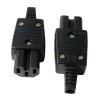 Clever Little Box C13 Straight IEC Female Rewireable Connector (Black ...